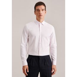 Seidensticker Herren Businesshemd "Regular", rosa, Gr. 39, gestreift, 100% Baumwolle, Hemden, Regular Langarm Kentkragen Streifen