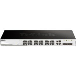 DLink D-LINK Netzwerk-Switch "DGS-1210-28 28-Port Layer2 Smart Managed Gigabit Switch", B:25cm H:8cm, schwarz, Netzwerk-Switches