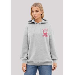 F4NT4STIC Damen Kapuzenpullover "Smiley Originals Punk Drip Streetwear", grau, Gr. XS, Obermaterial: 80% Baumwolle, 20% Polyester, Pullover, Premium