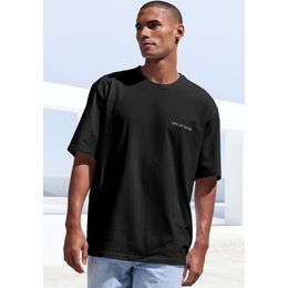 Damen T-Shirt "mit hochwertiger Logostickerei", schwarz, Gr. XXXL, Copenhagen Studios, unifarben, Single Jersey, Obermaterial: 100% Baumwolle,