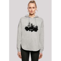 F4NT4STIC Damen Kapuzenpullover "Cities Collection - Munich skyline", grau, Gr. XS, Obermaterial: 100% Baumwolle, Pullover, Print