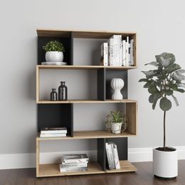 B&uuml;cherregal Inosign, B:103cm H:146cm T:35cm, grau, Spanplatte, Wohnzimmer, Regale, "Cedric"