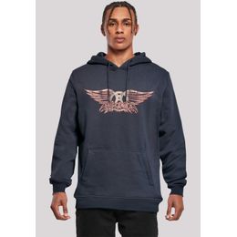F4NT4STIC Herren Kapuzenpullover "Aerosmith Rock Band Logo", blau, Gr. XS, Obermaterial: 65% Baumwolle, 35% Polyester, Pullover, Premium Qualit&auml;t,