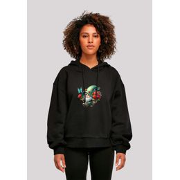 F4NT4STIC Damen Sweatshirt "Gnom Fr&uuml;hling Blumen Schmetterling", schwarz, Gr. 5XL, Obermaterial: 100% Baumwolle, Sweatshirts, Premium Qualit&auml;t