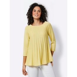 Damen Strickpullover "Seiden-Kaschmir-Pullover", gelb, Gr. 40, CREATION L PREMIUM, unifarben, 85% Seide, 15% Kaschmir, Pullover