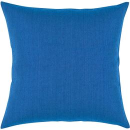 Dekokissen Pad, B:40cm L:40cm, blau, Baumwolle, Dekokissen_Sitzkissen_Kissenh&uuml;llen, "RISOTTO", Made in Europe, Kissenh&uuml;lle ohne F&uuml;llung, 1 St&uuml;ck