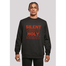 F4NT4STIC Herren Kapuzenpullover "Silent Night Holy Night Weihnachten", schwarz, Gr. XL, Obermaterial: 50% Baumwolle, 50% Polyester, Pullover, Print