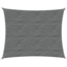 Sonnensegel Windhager, B:400cm T:500cm, grau, Polyethylen, Sonnensegel, "Capri Rechteck", 4x5m, grau