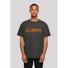 F4NT4STIC Damen T-Shirt "Def Leppard Shatter Logo", schwarz, Gr. XS, Obermaterial: 100% Baumwolle, Shirts, Premium Qualit&auml;t