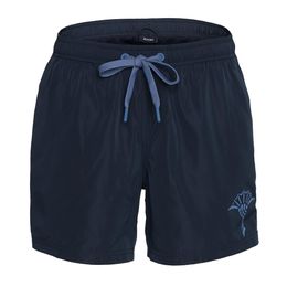 JOOP! JOOP Herren Badeshorts "Solid", blau, Gr. M, unifarben, Microfaser, Obermaterial: 100% Polyester, Badehosen, Cornflower-Logo, kurze Seitenschlitze