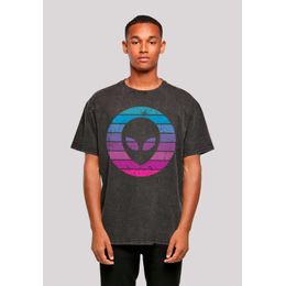 F4NT4STIC Damen T-Shirt "Alien Kopf", schwarz, Gr. L, Obermaterial: 100% Baumwolle, Shirts, Premium Qualit&auml;t