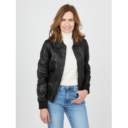 JCC Damen Blouson "2999101-2", schwarz, Gr. XXL, Obermaterial: 100% Leder; Futter: 100% Polyester, Jacken