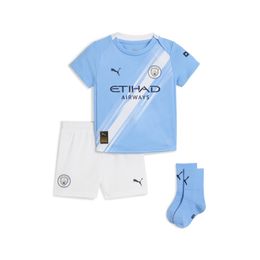 Puma Jungen Trainingsanzug "Manchester City 25/26 Heimtrikot Minikit Kinder", blau, Gr. 62, Obermaterial: 100% Polyester; Rippe: 100% Polyester,