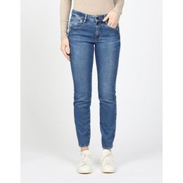Gang Damen Slim-fit-Jeans "Gang Jeans Slim Fit 94SANA CROPPED", blau, Gr. 31, 94% Baumwolle, 5% Elastomultiester, 1% Elasthan, Jeans