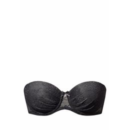 Lascana Damen Push-up-BH "Chelina", Gr. 75, schwarz, Spitze, Obermaterial: 80% Polyamid, 20% Elasthan, BHs, mit abnehmbaren, normalen und
