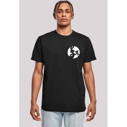 F4NT4STIC Damen T-Shirt "Looney Tunes Bugs Bunny Silhouette Breast Print", schwarz, Gr. XS, Obermaterial: 100% Baumwolle, Shirts, Print