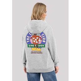 F4NT4STIC Damen Kapuzenpullover "Coffee Club", grau, Gr. XS, Obermaterial: 80% Baumwolle, 20% Polyester, Pullover, Premium Qualit&auml;t