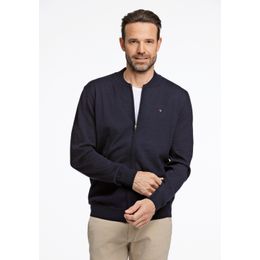 Bison Herren Cardigan "Bison Cardigan", blau, Gr. S, Obermaterial: 100% Schurwolle, Strickjacken