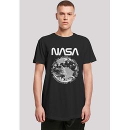 F4NT4STIC Herren T-Shirt "Long Cut T-Shirt 'NASA Planet Earth'", schwarz, Gr. S, Obermaterial: 100% Baumwolle, Shirts, Herren,Premium