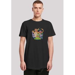 F4NT4STIC Herren T-Shirt "Long Cut T-Shirt 'Disney Muppets Group Circle'", schwarz, Gr. M, Obermaterial: 100% Baumwolle, Shirts, Herren,Premium