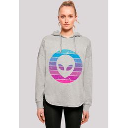 F4NT4STIC Damen Kapuzenpullover "Alien Kopf", grau, Gr. XS, Obermaterial: 100% Baumwolle, Pullover, Premium Qualit&auml;t