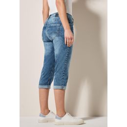 Cecil Damen Comfort-fit-Jeans, blau, Gr. 36, unifarben, Jeans, 78% Baumwolle, 20%Polyester, 2% Elasthan, Jeans, 5-Pocket-Style