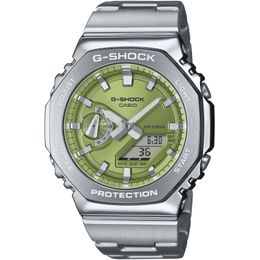 Casio G-SHOCK Herren Chronograph, silber, Armbanduhren, Quarzuhr Armbanduhr,Herren,digital,bis 20bar wasserd.,Edelstahlarmband