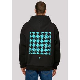 F4NT4STIC Herren Kapuzenpullover "Hahnentritt Negativ", schwarz, Gr. XL, Obermaterial: 100% Baumwolle, Pullover, Print