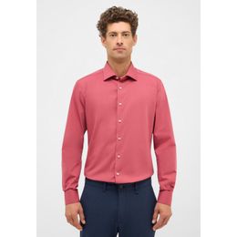 Eterna Herren Langarmhemd "SLIM FIT", rot, Gr. 38, Twill, 46% Baumwolle, 8% Elasthan, 46% Polyester, Hemden, NON IRON (b&uuml;gelfrei)