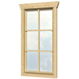 Skan Holz Fenster SKANHOLZ, B:57,5cm H:123,5cm, beige, Glas, Massivholz, Fenster, "Einzelfenster", Anschlag links