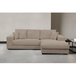 Ecksofa WERK2, B:286cm H:84cm T:184cm, beige, 90% Polyester, 10% Nylon, Wohnzimmer, Sofas, "Eden modern und zeitlos, geschmackvolles Sofa, Breite