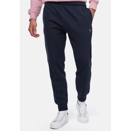 MIKON Herren Sweathose, blau, Gr. S, unifarben, 65% Baumwolle, 35% Polyester, Hosen, im lockeren Schnitt