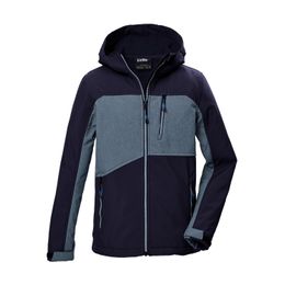 Killtec Jungen Softshelljacke "KOW 367 BYS SFTSHLL JCKT", blau, Gr. 140, Oberstoff: Oberseite: 100% Polyester, R&uuml;ckseite: 100% Polyester, Futter: