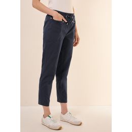 Cecil Damen Röhrenhose, blau, Gr. XXL, unifarben, Web, 98% Baumwolle, 2% Elasthan, Hosen, aus Baumwolle mit Stretchanteil