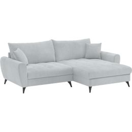 Ecksofa MR. COUCH, B:246cm H:71cm T:170cm, grau, Novaclean Avanti (100% Polyester), Wohnzimmer, Sofas, "Blackburn II L-Form", Wahlweise mit