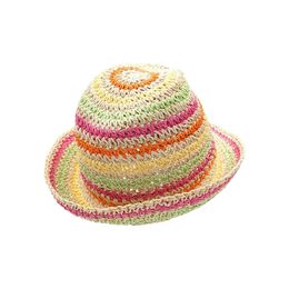 MaxiMo M&auml;dchen Strohhut, bunt, Gr. 47, gestreift, Materialmix, H&uuml;te, M&auml;dchen-Sonnenhut aus Papierstroh
