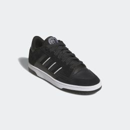 Herren Sneaker "RAPID COURT LOW", adidas Sportswear, Gr. 44, schwarz, Leder, Synthetik, Schuhe