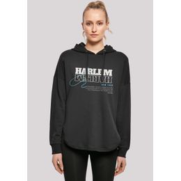 F4NT4STIC Damen Kapuzenpullover "Harlem OVERSIZE HOODIE", schwarz, Gr. M, Obermaterial: 100% Baumwolle, Pullover, Print