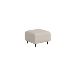Polsterhocker Home Affaire, B:70cm H:46cm T:70cm, beige, 100% Polyester, Hocker, "ARROS klein mit Wellenunterfederung, Maße B/T/H: 70/70/46 cm",