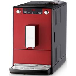 Melitta Kaffeevollautomat "Solo E950-201, schwarz", B:45,5cm H:30,3cm T:20cm, rot, Kaffeevollautomaten, Perfekt für Café crème & Espresso, nur 20cm