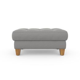 Sit & More Stauraumhocker SIT & MORE, B:101cm H:47cm T:66cm, silber, 90% Polyester 10%Polyamid, Hocker, "Westham", wahlewise mit/ohne Federkern