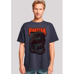 F4NT4STIC Damen T-Shirt "Pantera Venomous Snake", blau, Gr. S, Obermaterial: 100% Baumwolle, Shirts, Premium Qualit&auml;t
