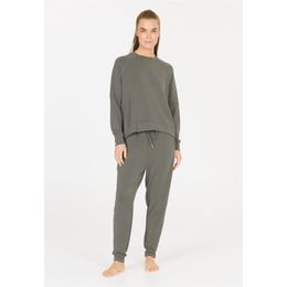 ENDURANCE ATHLECIA ATHLECIA Damen Sweathose "Jacey", grau, Gr. 40, unifarben, 51% Polyester, 44% Modal, 5% Elasthan, Hosen, aus weichem Modalmix
