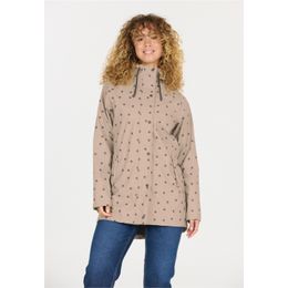 WEATHER REPORT Damen Regenjacke "Sunrise", beige, Gr. 38, bedruckt, 100% Polyester, Jacken, in wasserdichter Qualität