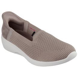Skechers Damen Slip-On Sneaker "ARYA-SWEET VOICE", Gr. 40, grau, Textil, Schuhe, Slipper, Reha Schuh mit Handsfree Slip-ins Funktion