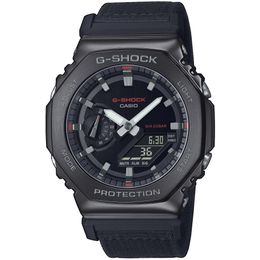 Casio G-SHOCK Kinder Chronograph, schwarz, Armbanduhren, Quarzuhr,Armbanduhr,Herrenuhr,digital, bis 20bar wasserd.Textilarmband