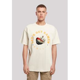 F4NT4STIC Damen T-Shirt "Lets get Ramen", beige, Gr. S, Obermaterial: 100% Baumwolle, Shirts, Print