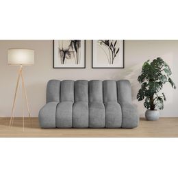 2,5-Sitzer, B:185cm H:84cm T:108cm, grau, LeGer Home by Lena Gercke, 100% Polyester, Sofas, "Priya Designersofa, moderne Steppung, auch in Bouclé",