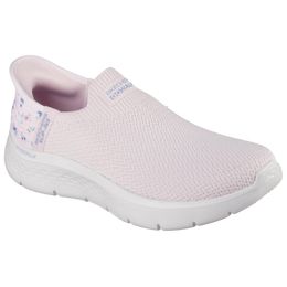 Skechers Damen Slip-On Sneaker "GO WALK FLEX-SUNSET ROSE", Gr. 37, rosa, Textil, geblümt, Schuhe, Freizeitschuh, Vegan mit Skechers Handsfree
