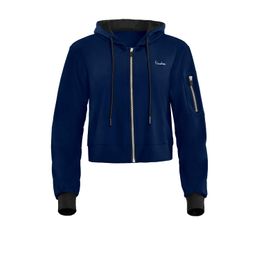 WINSHAPE Damen Trainingsjacke "Functional Comfort One Pocket Jacket", blau, Gr. XXL, 85% Polyester, 15% Elasthan, Jacken, J009C